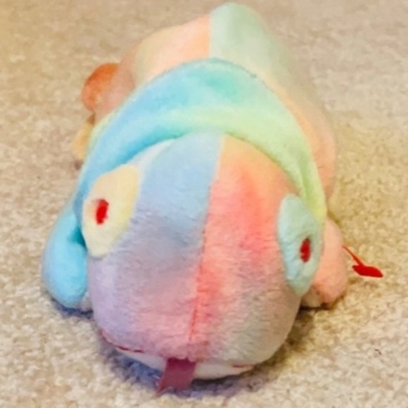 Ty | Toys | Beanie Baby Rainbow Chameleon | Poshmark